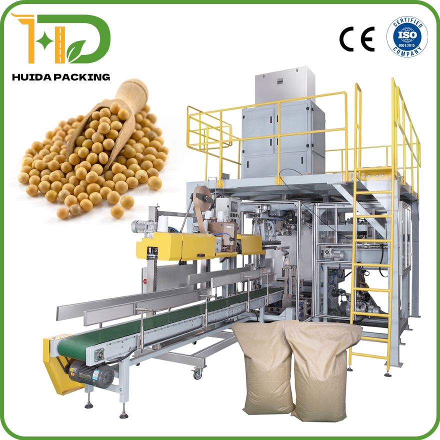 Soybeans & Soya Beans 25kg 50kg Bulk Packing Machine with Weighing ...