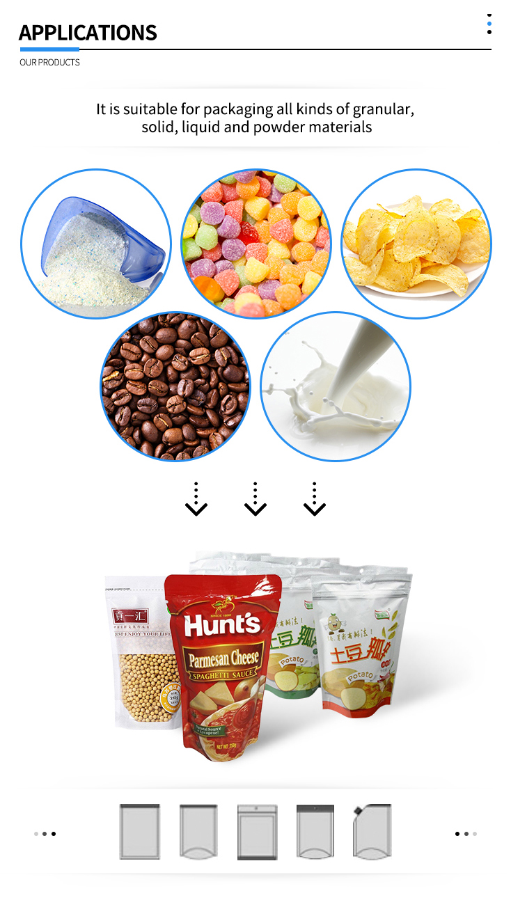 Rotary Premade Pouch Packaging Machine with Combination Scale for ...