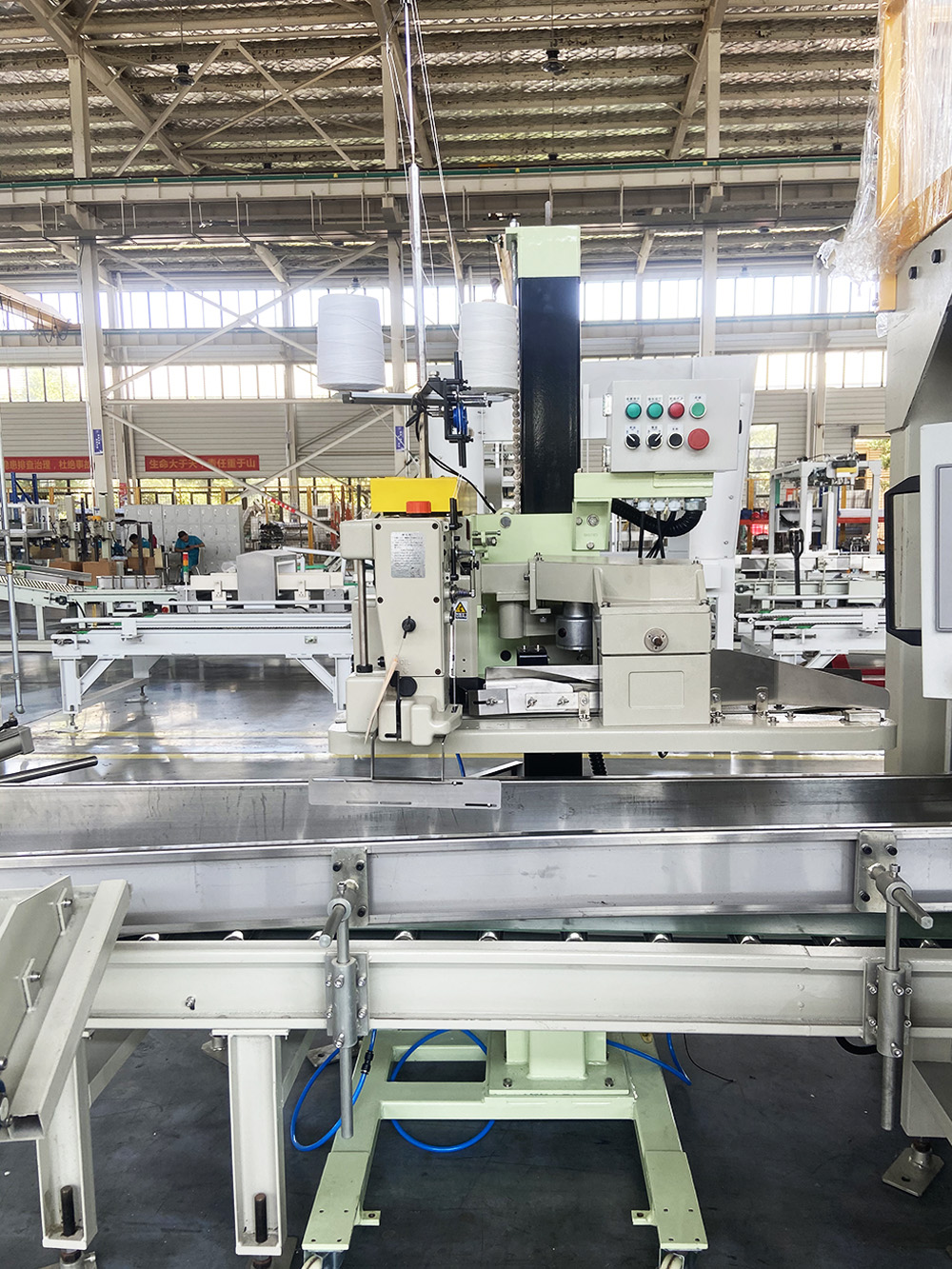 Automatic Bagging Machine for Open Mouth Woven Raffia Bags, Non ...