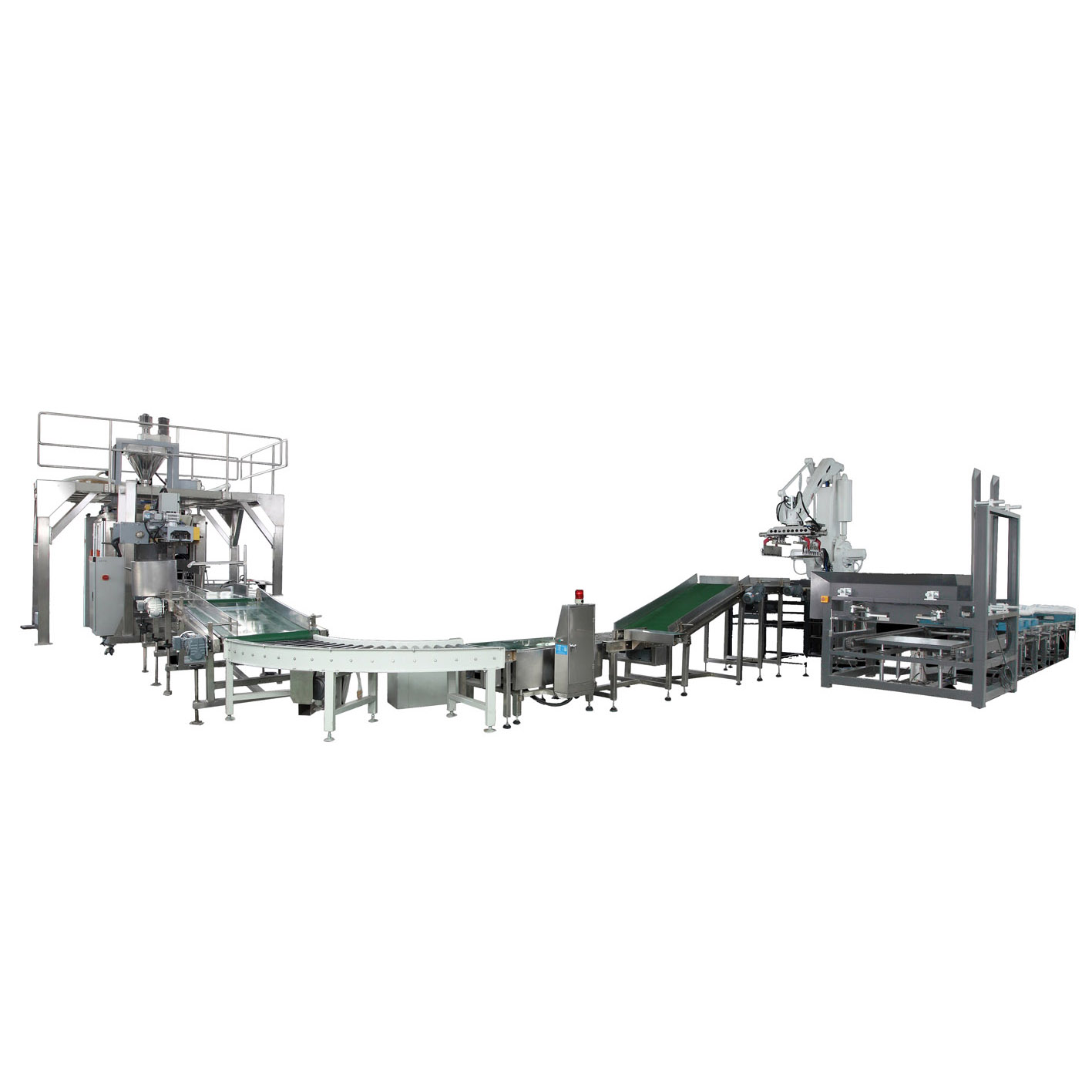 Complete Fully Automatic Packaging And Palletizing Line Solutions Multi ...